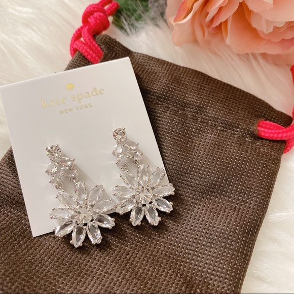 kate spade | Jewelry | Kate Spade Crystal Garden Drop Earrings | Poshmark
